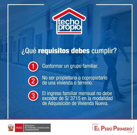 Techo Propio: ¿Cuáles son los requisitos para acceder a estos subsidios?